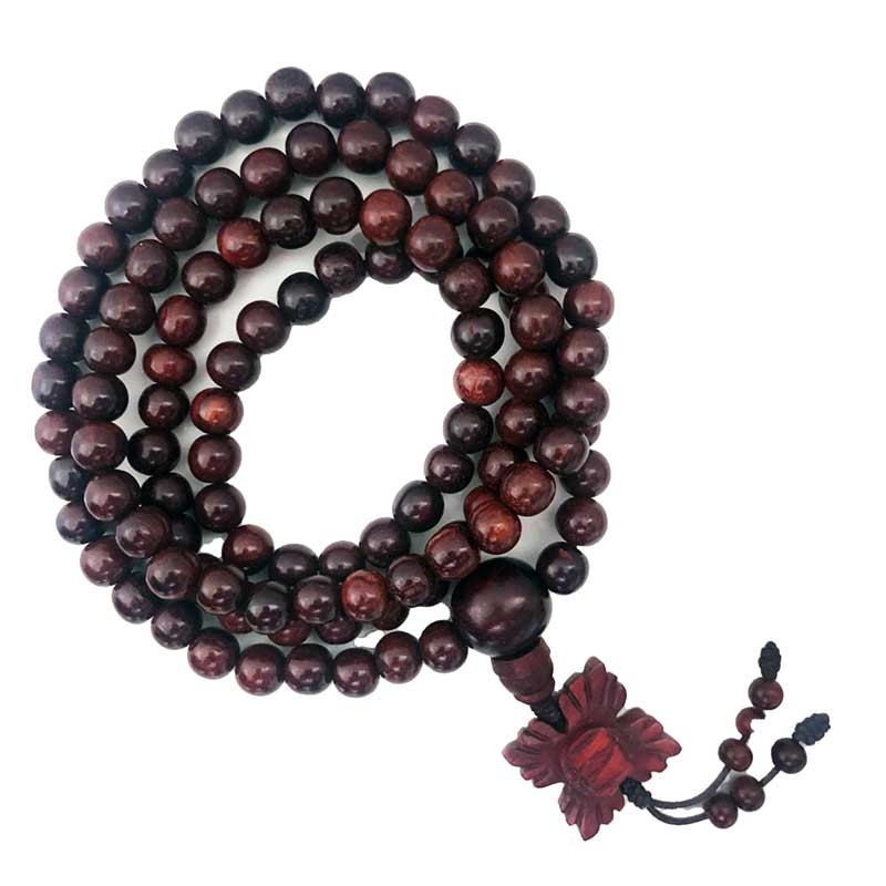 Premium Rosewood Mala - Tibetan Buddhist Society